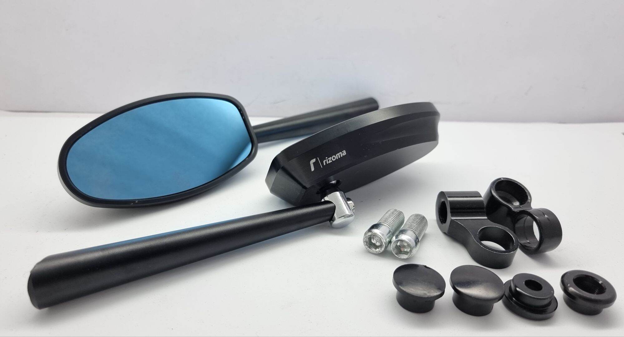 กระจกทรงรี Rizoma RZM มีโลโก้ งาน CNC | Lazada.co.th