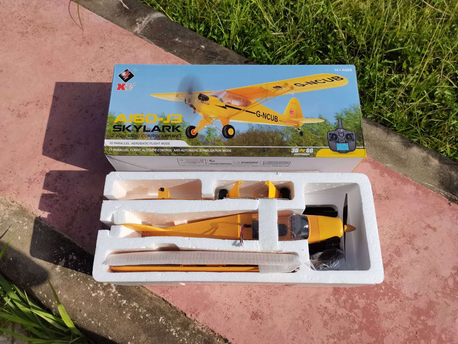 เครื่องบินบังคับ Wltoys XK A160-J3 SKYLARK 3D6G เครื่องบิน G-NCUB EPP 650mm Wingspan RC ...