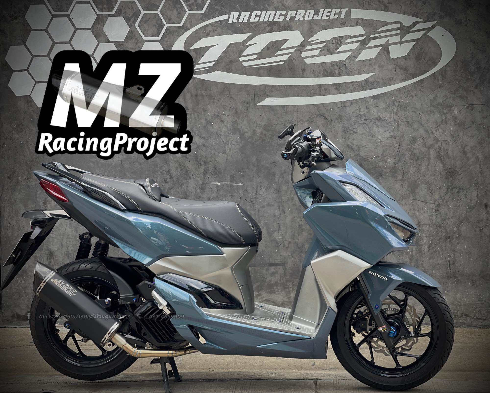 ชุดท่อ MZ Racing Project พร้อมคอแสตนเลสตรงรุ่นClick160Pcx160 - TOON2_Zracing Shop (ร้านตูนสุทธิ ...