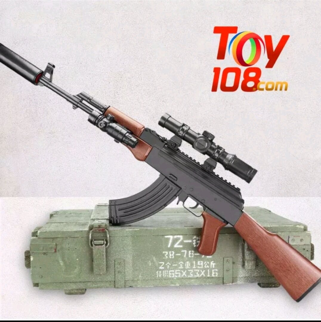 AWP สไนเปอร์ไฟฟ้า 115cm พร้อมสโคป แบต7.4v ขาตั้ง แถมลูก 10000 AWM ...