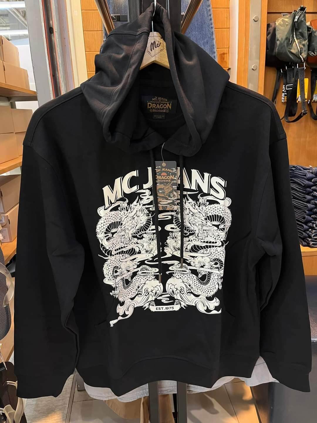 เสื้อฮู้ดดี้ Mc jeans ของแท้ 💯 % (มีบริการเก็บเงินปลายทาง) | Lazada.co.th