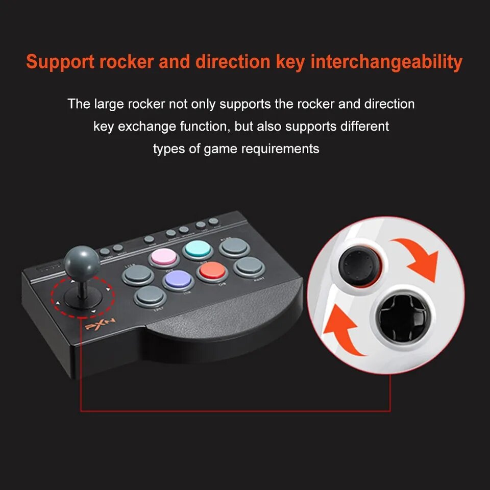 PXN Fighting Joystick PC Street Fighter Controller PS4 Arcade Game ...