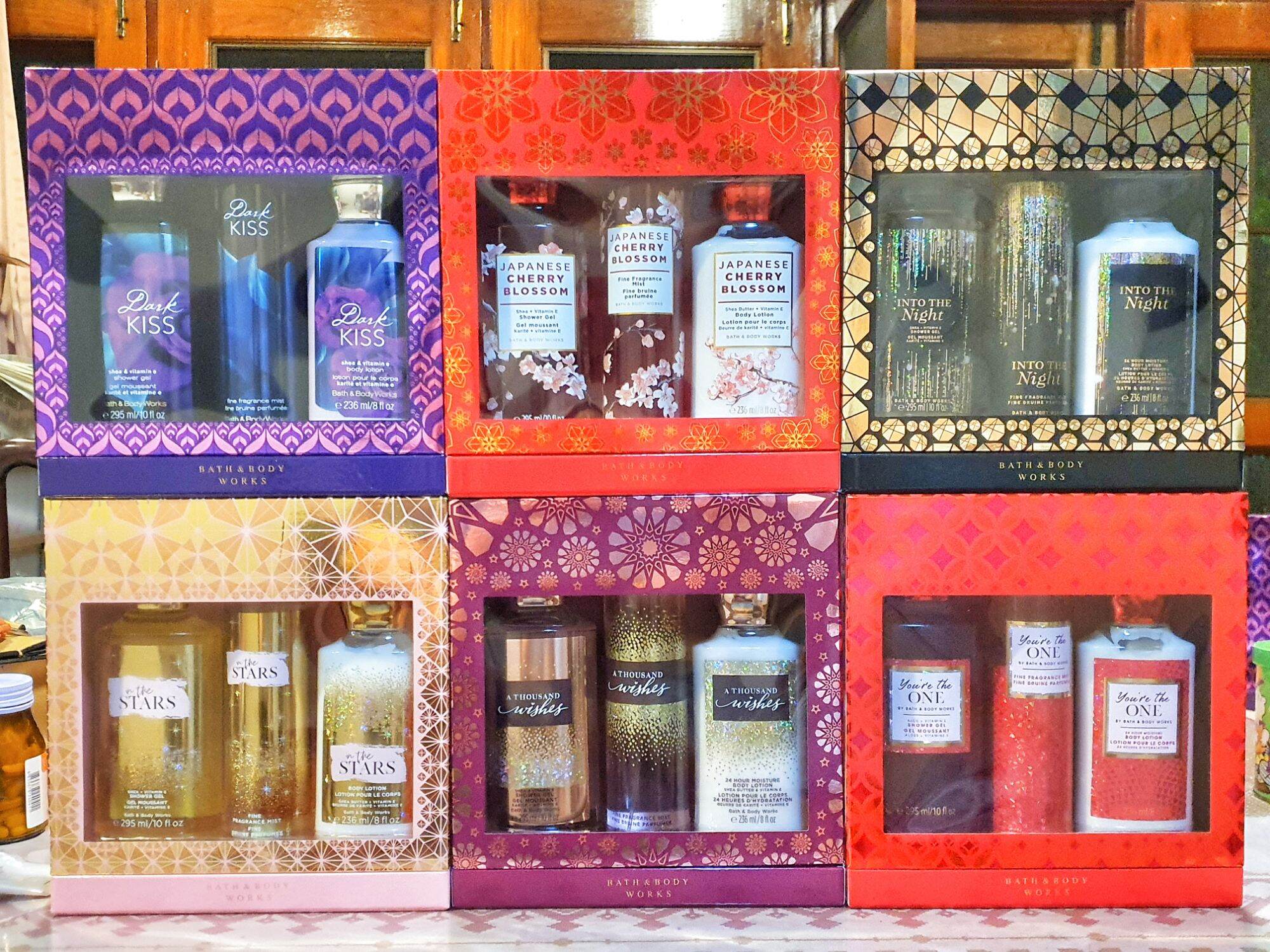 BBW gift set 3-4 ชิ้น full size travel size shower gel mist lotion ...