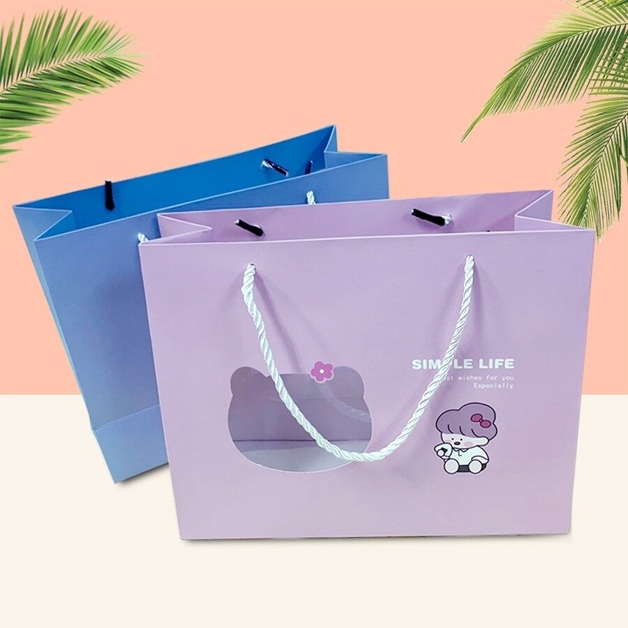 ถุงกระดาษคละลายมีช่อง Easy4mall Thaipick