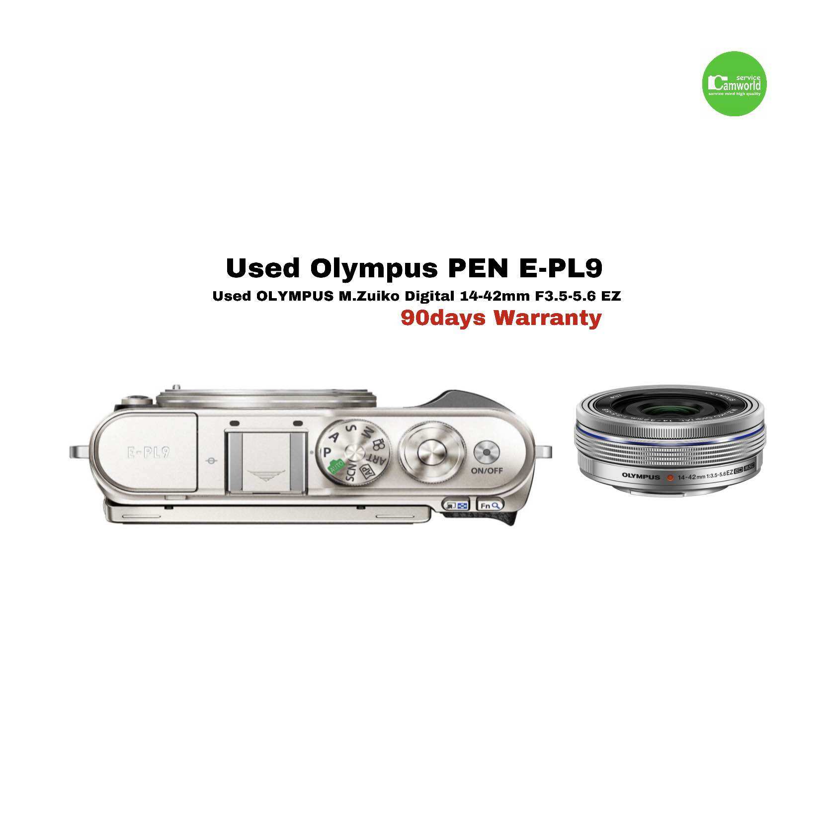 Olympus PEN E-PL9 Kit 14-42mm กล้อง เลนส์ สุดคุ้ม16 WiFi ในตัว VDO 4k จอใหญ่ ทัชสกรีน เหมาะทำไลด ...