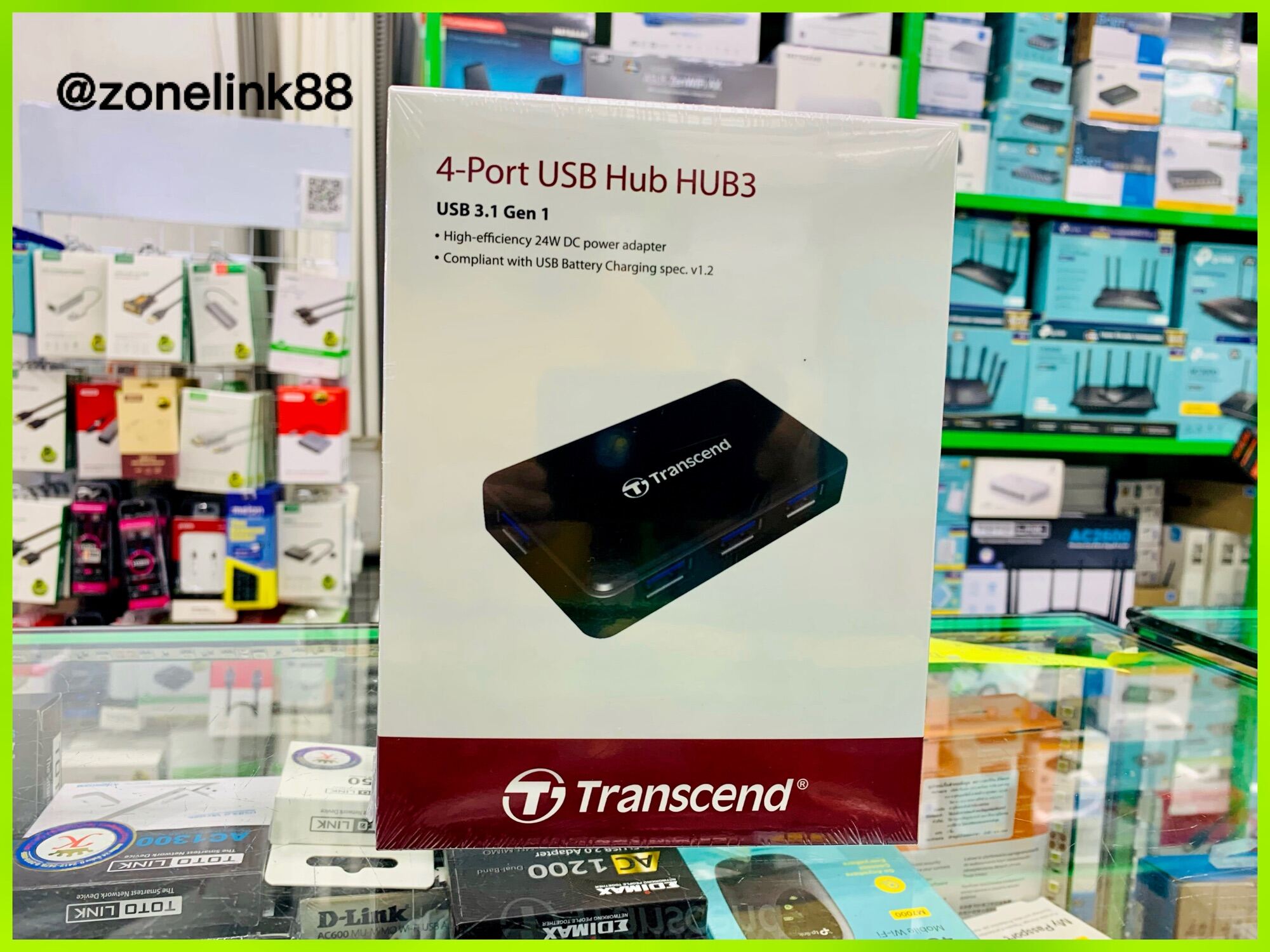 Transcend 4-Port USB Hub HUB3 USB 3.1 Gen1 | Lazada.co.th