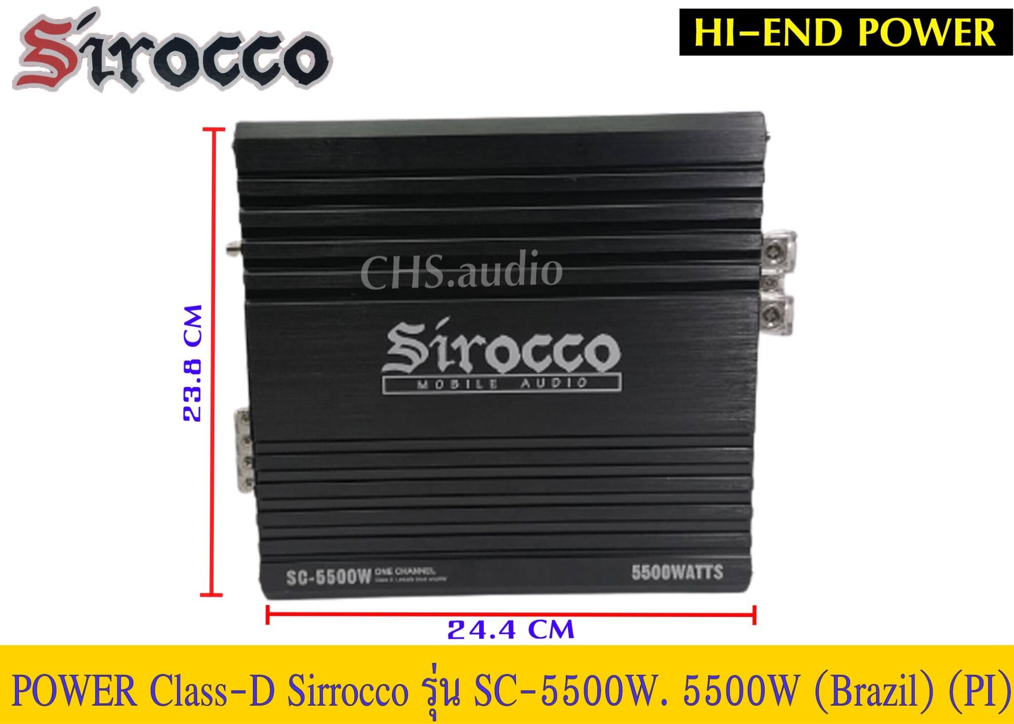 ขายเพาเวอร์แอมป์ POWER AMP ClassD Siroccoรุ่น SC-5500W (Brazil)5500Watt MAX - Koy-mixshop - ThaiPick