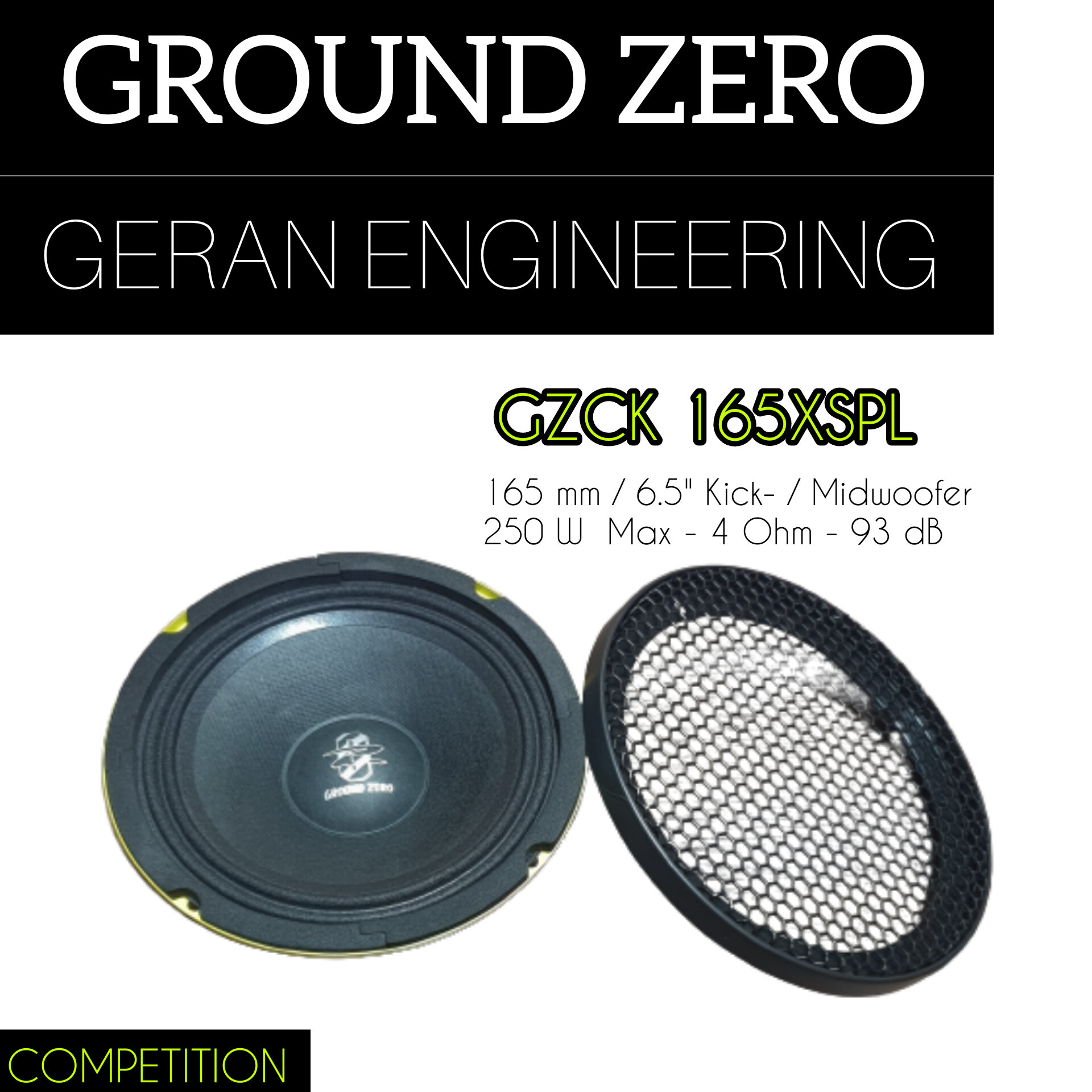 ลำโพง GROUND ZERO รุ่น GZCK 165XSPL ลำโพงเสียงกลาง 6.5 นิ้ว (แพค 1ดอก) | Lazada.co.th