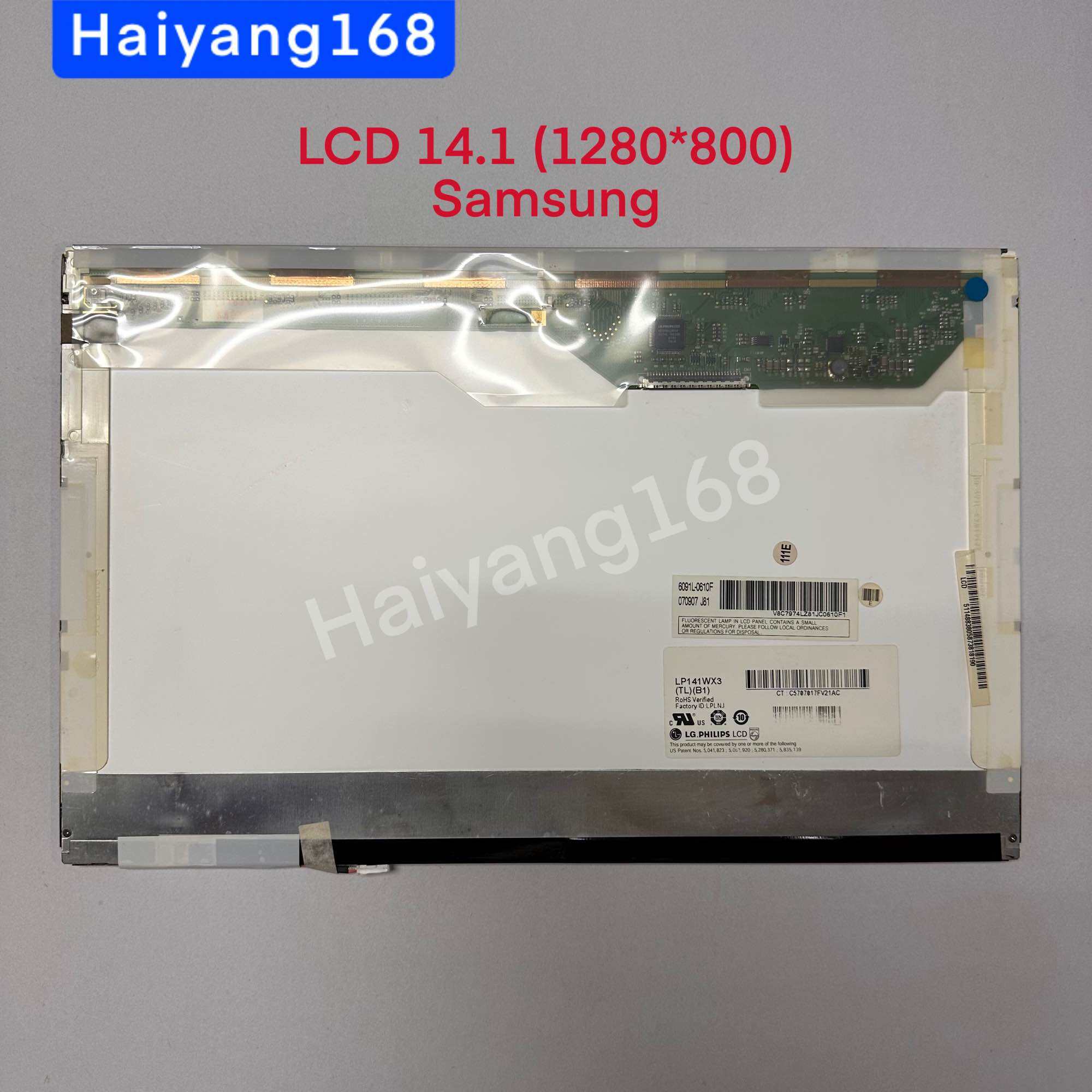 หน้าจอโน้ตบุ๊ค LED LCD 14.1 32CM 1280800 SAMSUNG LTN141AT03 LP141WX1-TLA2 LP141WX3-TLB1 ...