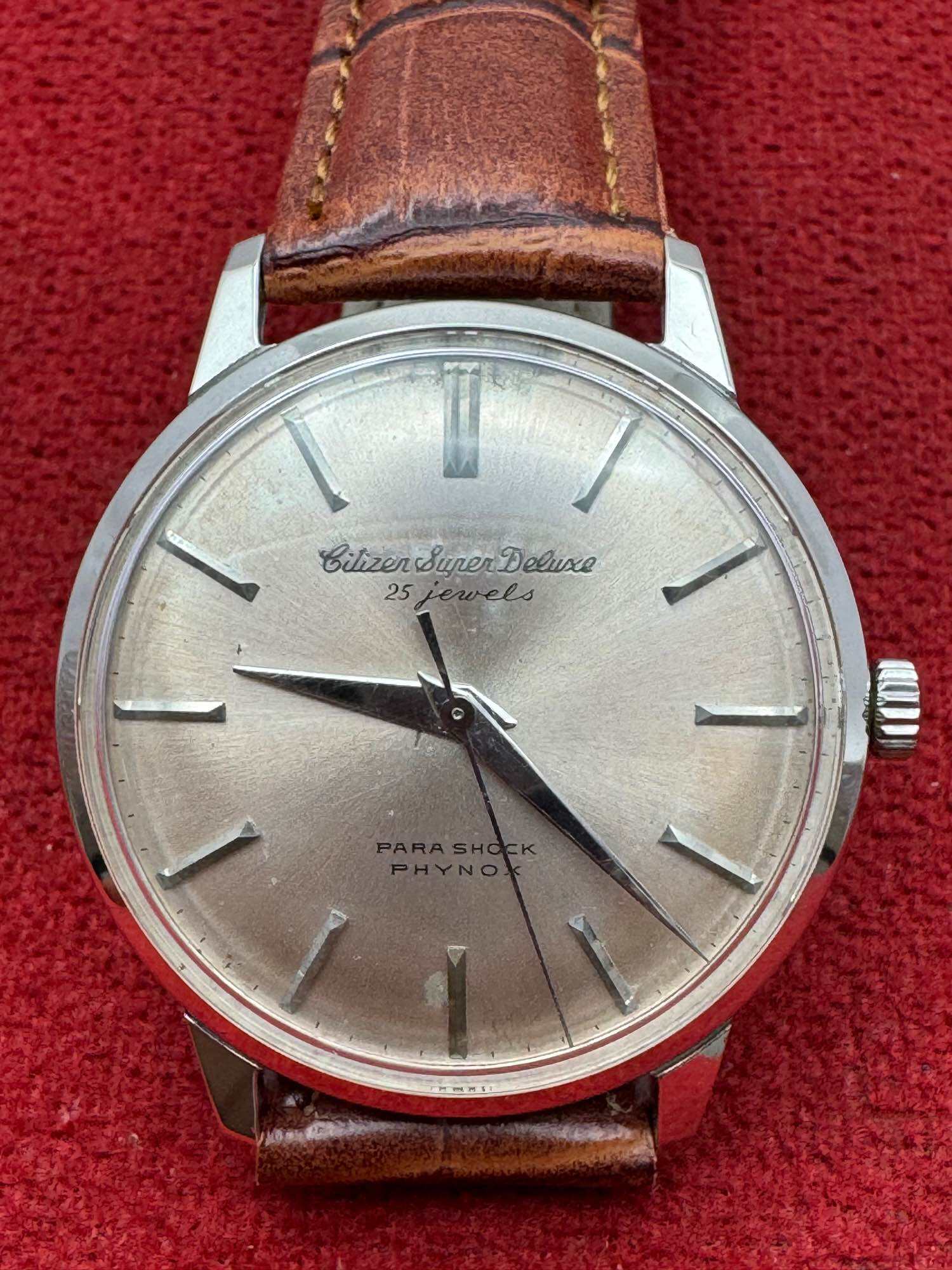 Citizen Super Deluxe PARA SHOCK PHYNOX 25 Jewels ระบบไขลาน ตัวเรือน ...