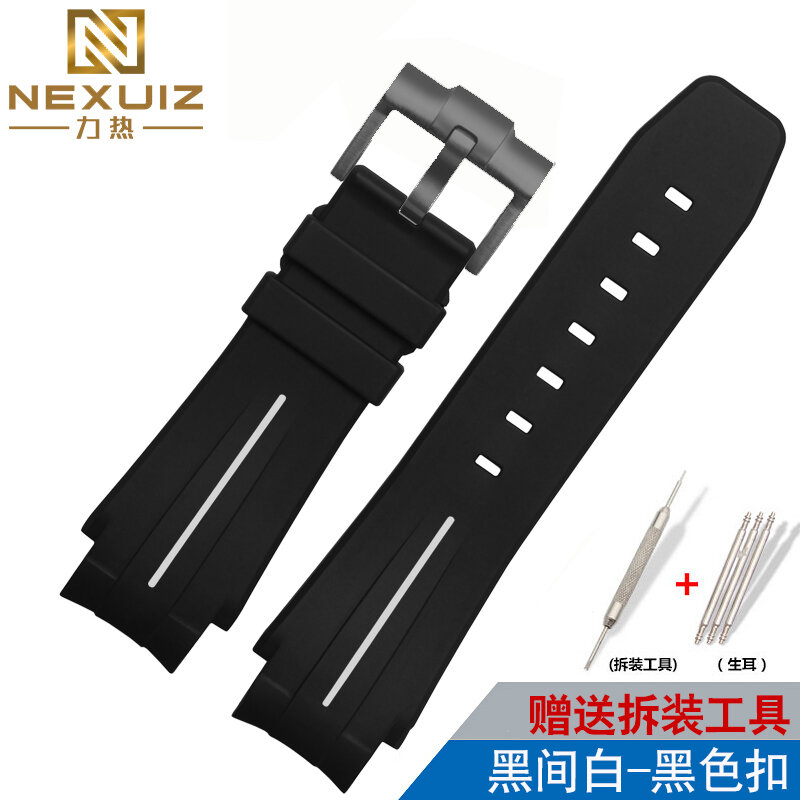 สายนาฬิกายางซิลิโคนเหมาะสำหรับสายนาฬิกา Rolex Ghost King Red ตัวอักษร ...