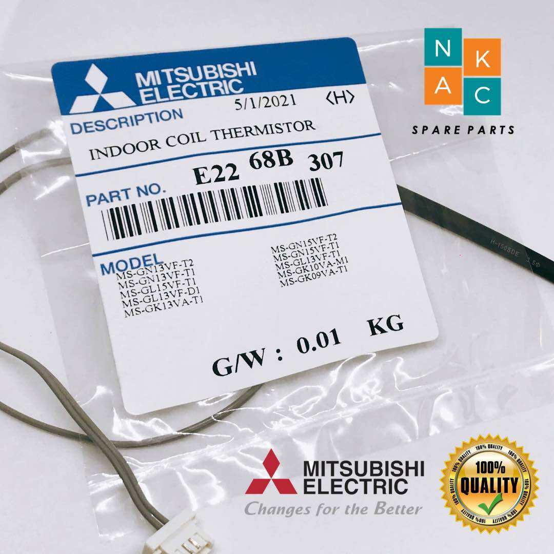 หางเซ็นเซอร์น้ำแข็ง แอร์มิตซู Mitsubishi electric อะไหล่แท้จากศูนย์ E22 68B 307 (R32) | Lazada.co.th