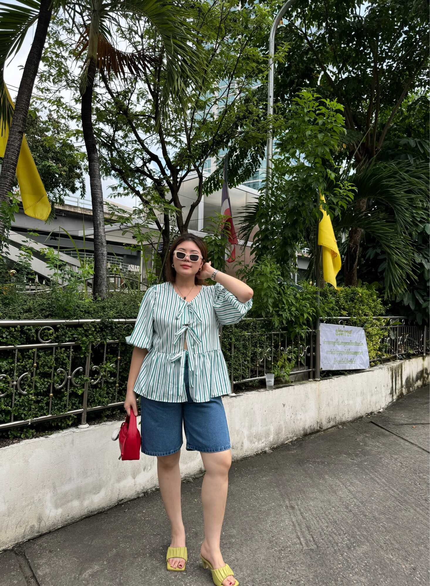 Kanthika.official- กางเกงยีนส์ 3 ส่วน ใส่สบาย L-3XL - Kanthika.a - ThaiPick