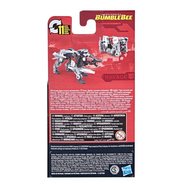HASBRO TRANSFORMERS STUDIO SERIES RAVAGE CORE CLASS ACTION FIGURES ...