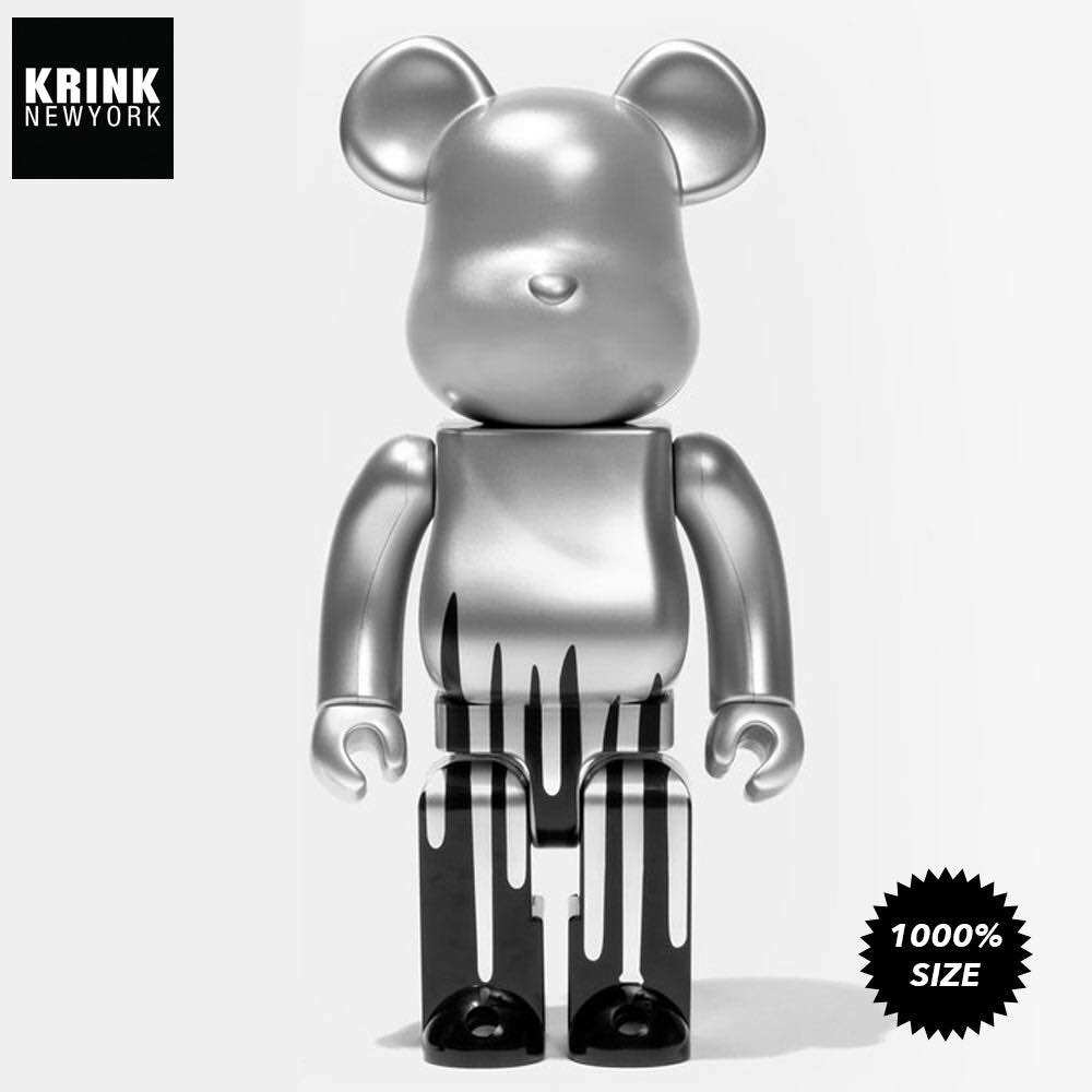 Bearbrick KRINK 1000 - NEW YORK CITY - iconic Silver Drip(แท้) - พีทอย ...