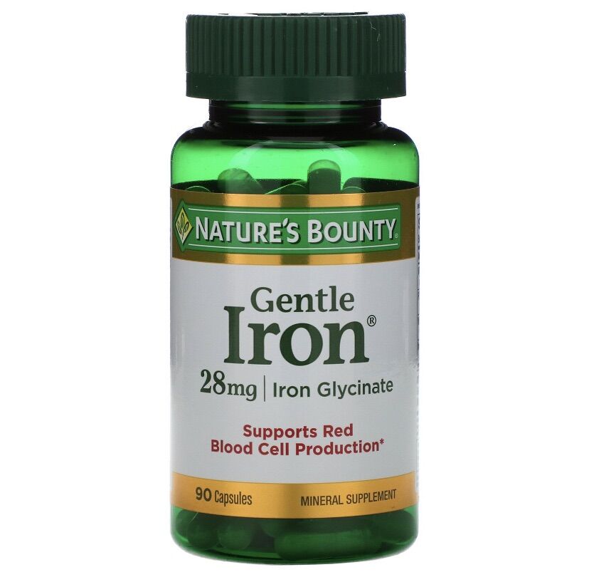 Nature’s Bounty Gentle Iron 28 mg. , 90 Capsules | Lazada.co.th