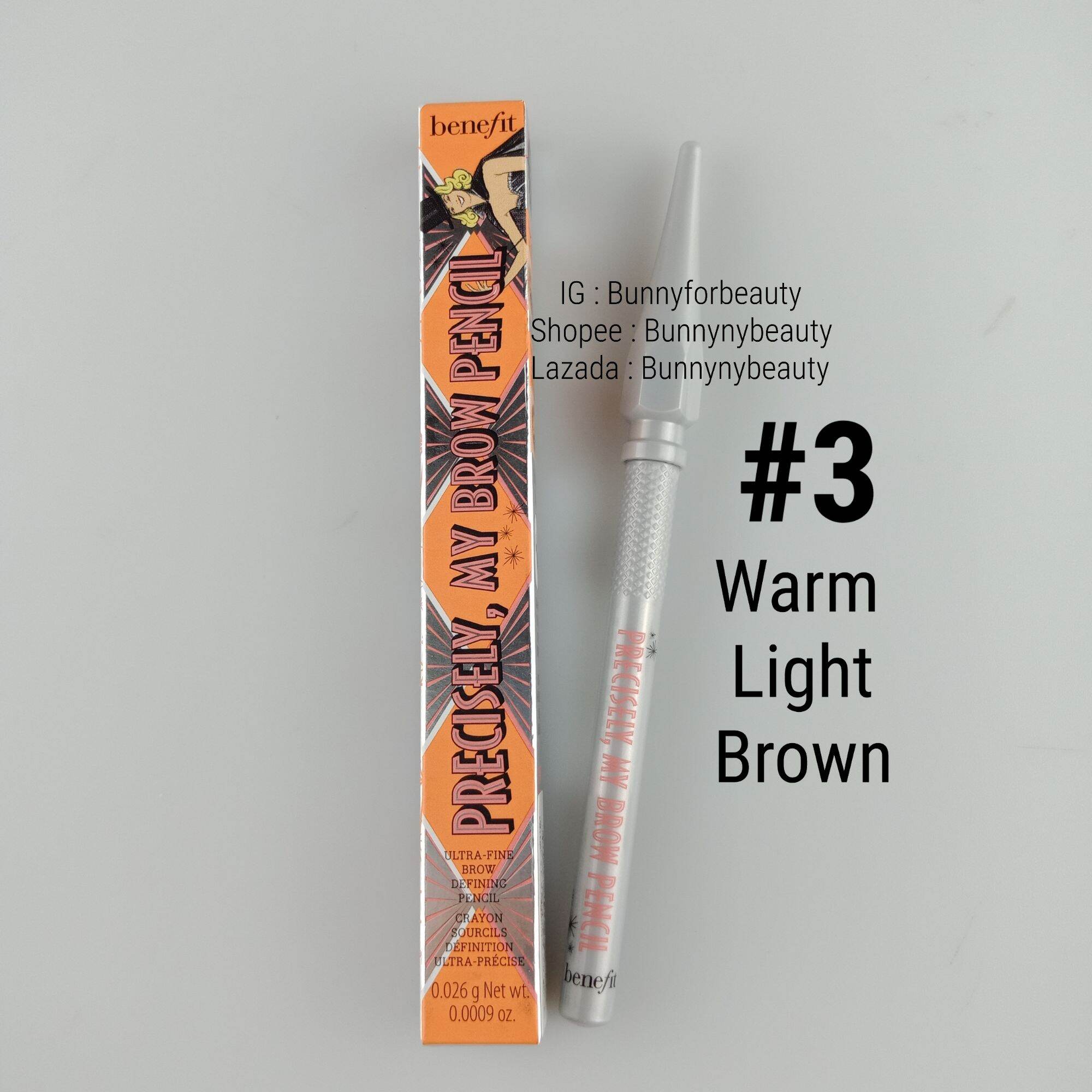 Benefit precisely, my brow eyebrow pencil ขนาด Mini 0.026 g #3 - Warm ...