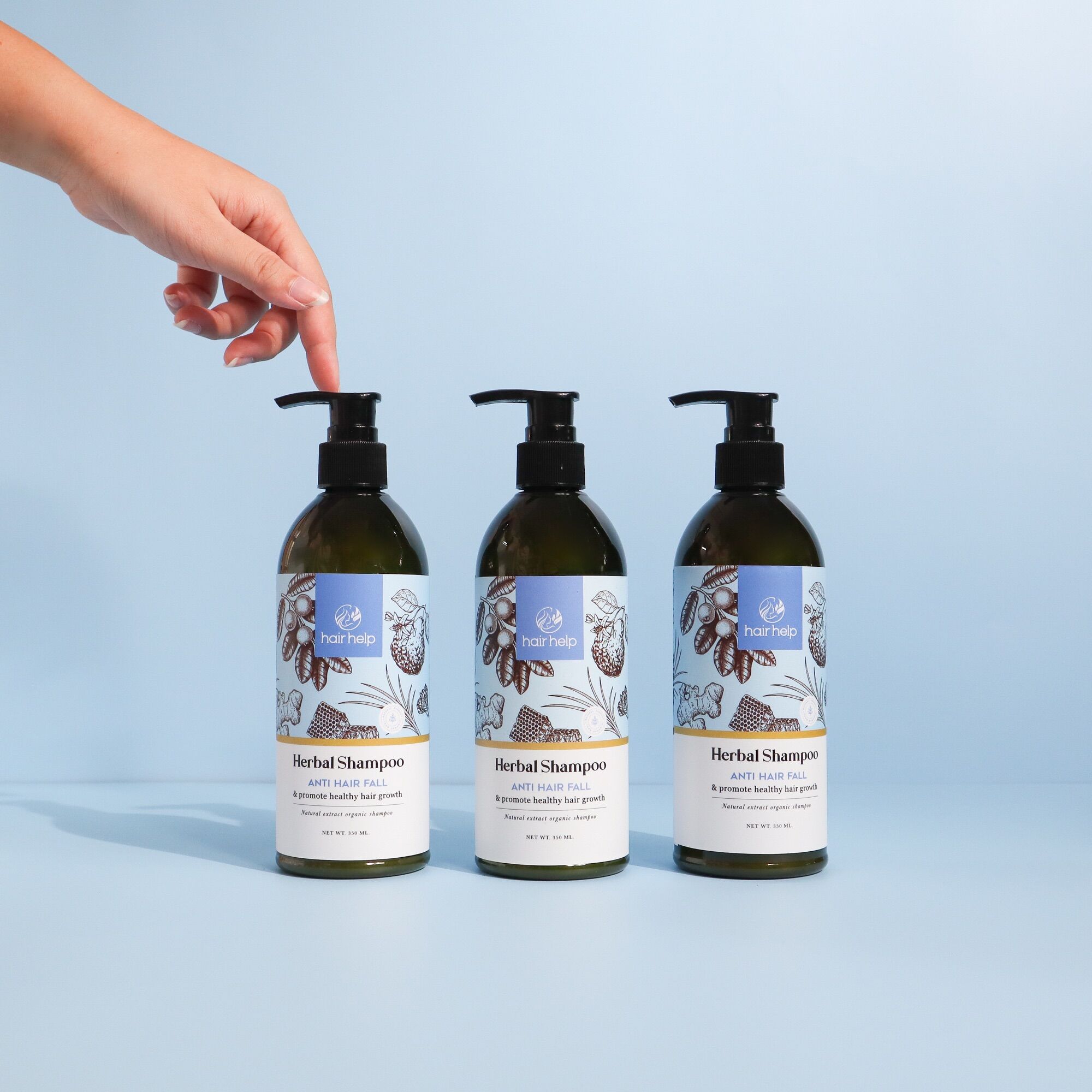 Hair help shampoo (3ขวด) | Lazada.co.th