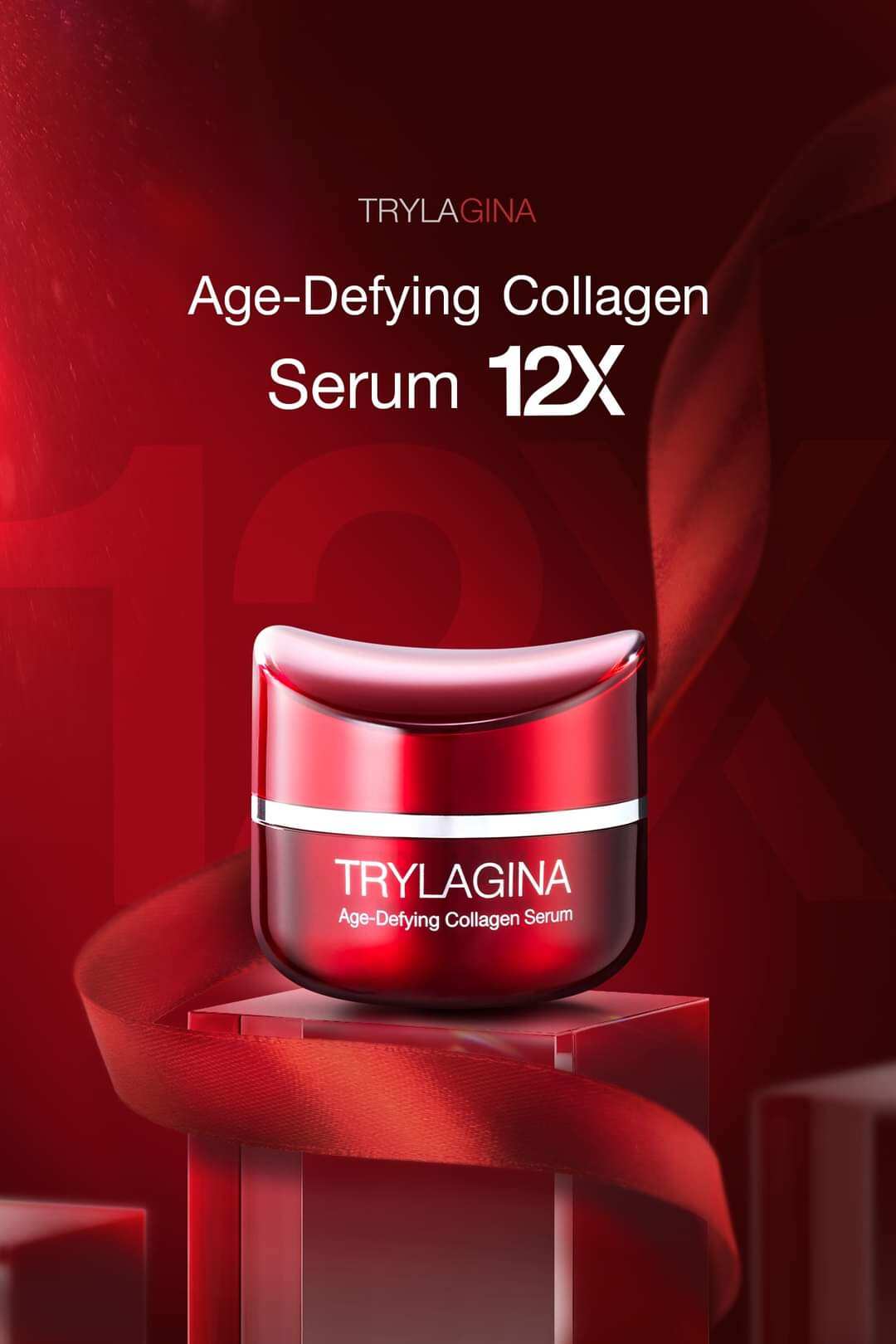 TRYLAGINA Age-Defying Collagen Serum 12X ขนาด30กรัม พร้อมส่ง | Lazada.co.th