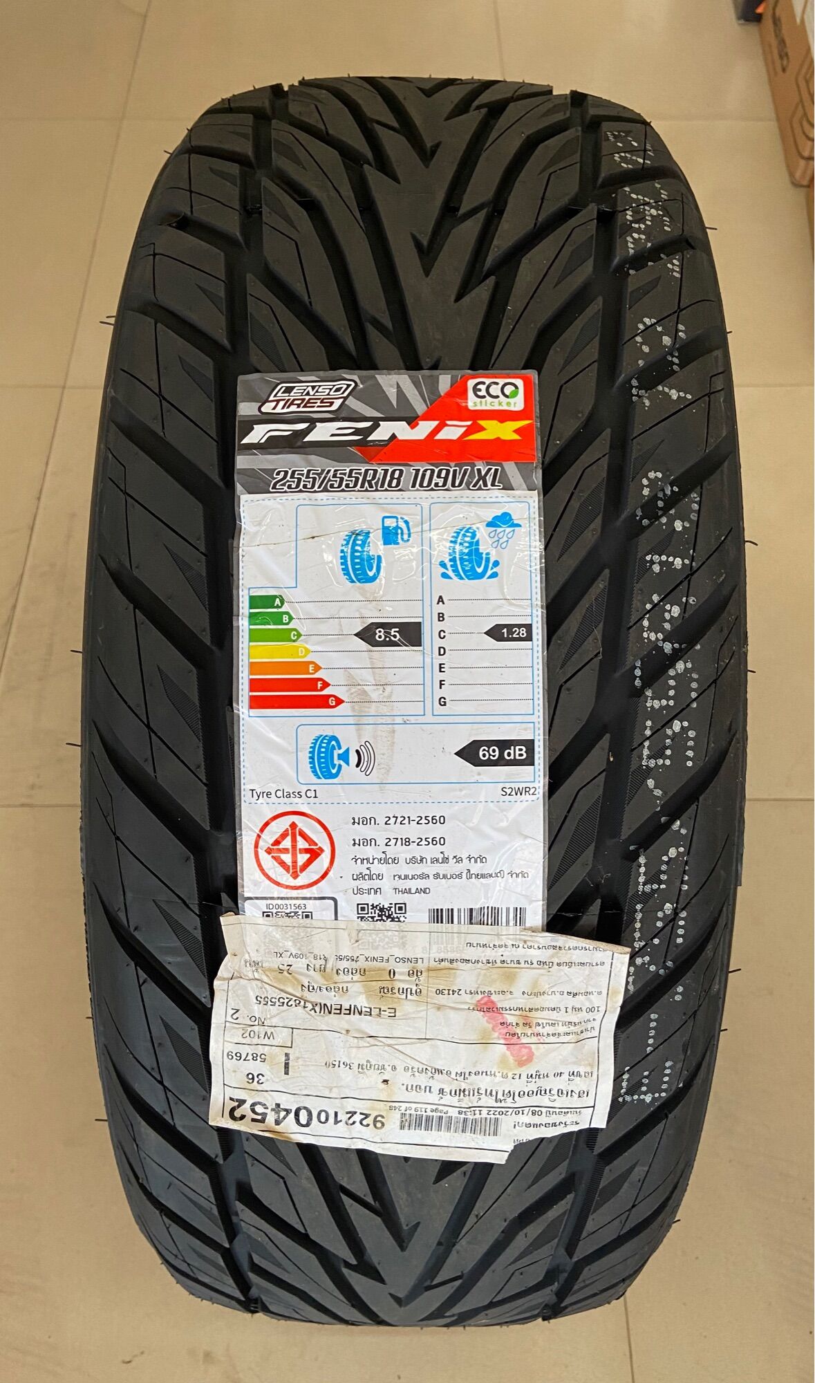 255/55R18 109V LENSO FENIX ยางใหม่กริ๊ปปี2022🇹🇭ราคา1เส้น แถมจุ๊บลมยาง👍 ...