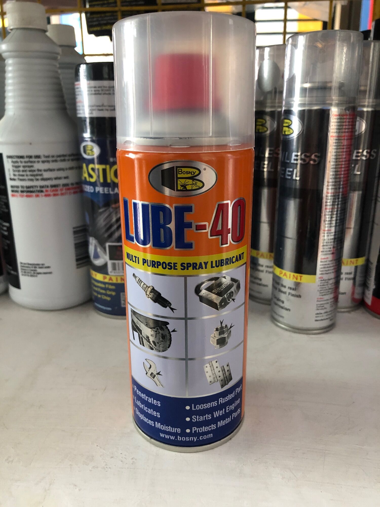 Bosny Lube-40 สเปรย์อเนกประสงค์ น้ำมันอเนกประสงค์ น้ำมันครอบจักรวาล ลูป ...