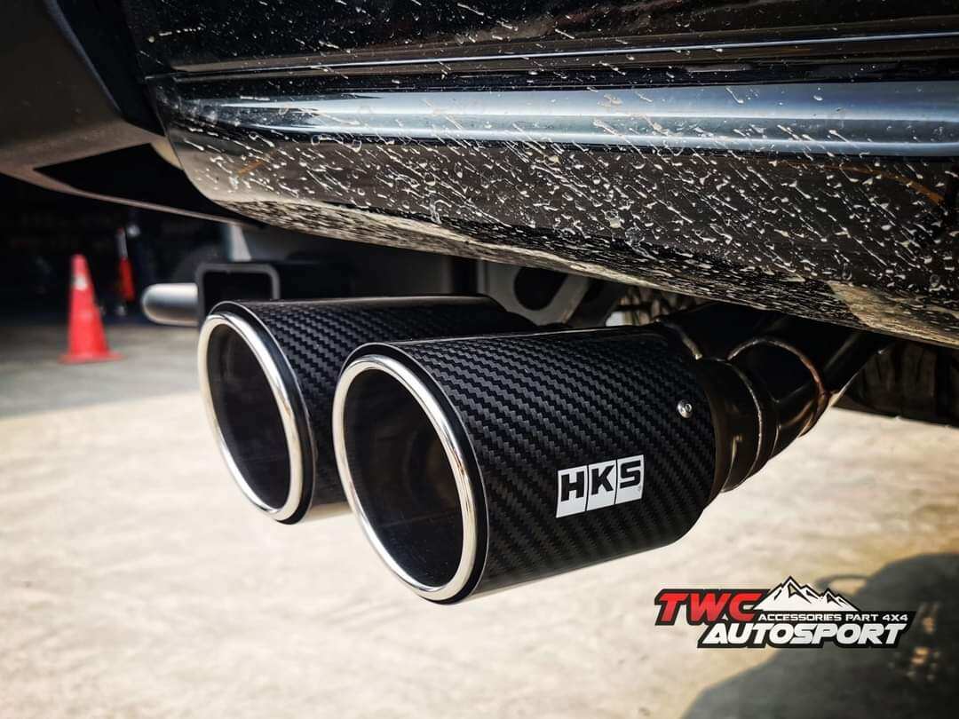 ท่อ HKS ปลายคู่ คาร์บอนแท้100% แบรนด์ญี่ปุ่นRaptor ตัวแรก | Lazada.co.th