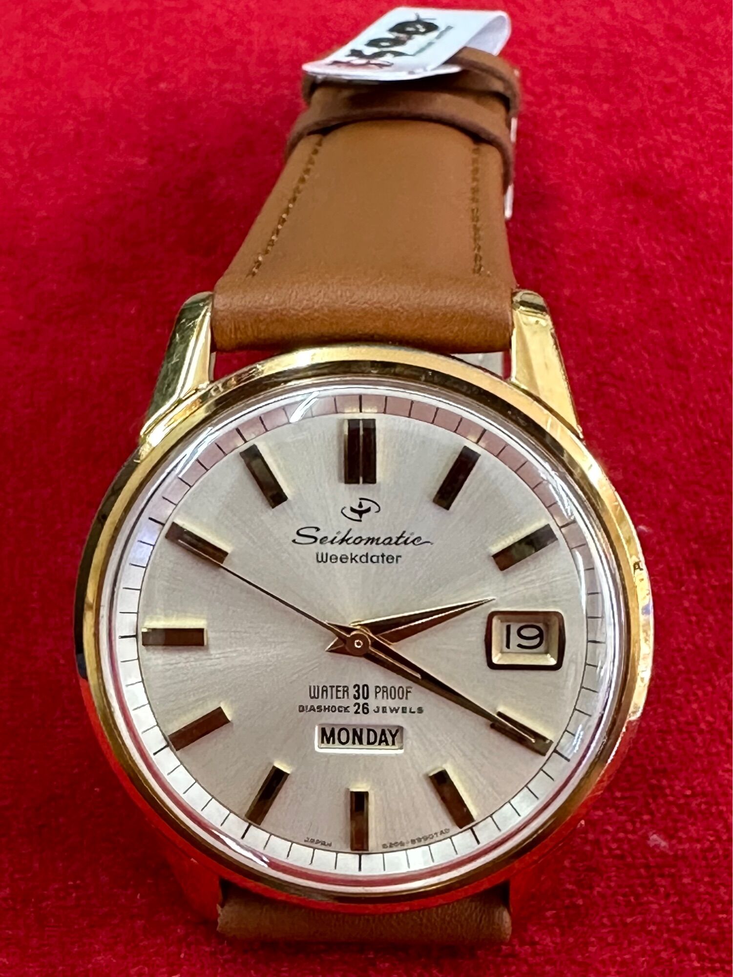 Seikomatic Weekdater Water 30 Proof Diashock 26 jewels Automatic ตัว ...