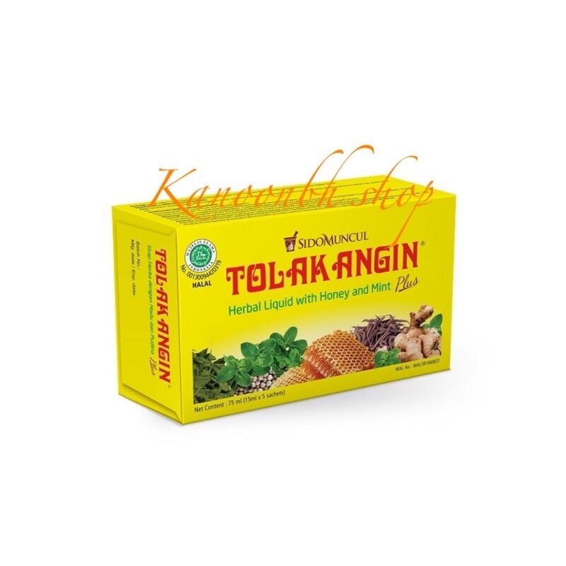 Tolak Angin มีสินค้าในไทย (1กล่องมี5ซอง) เป็นยาสมุนไพร ชนิดน้ำ นำเข้า ...
