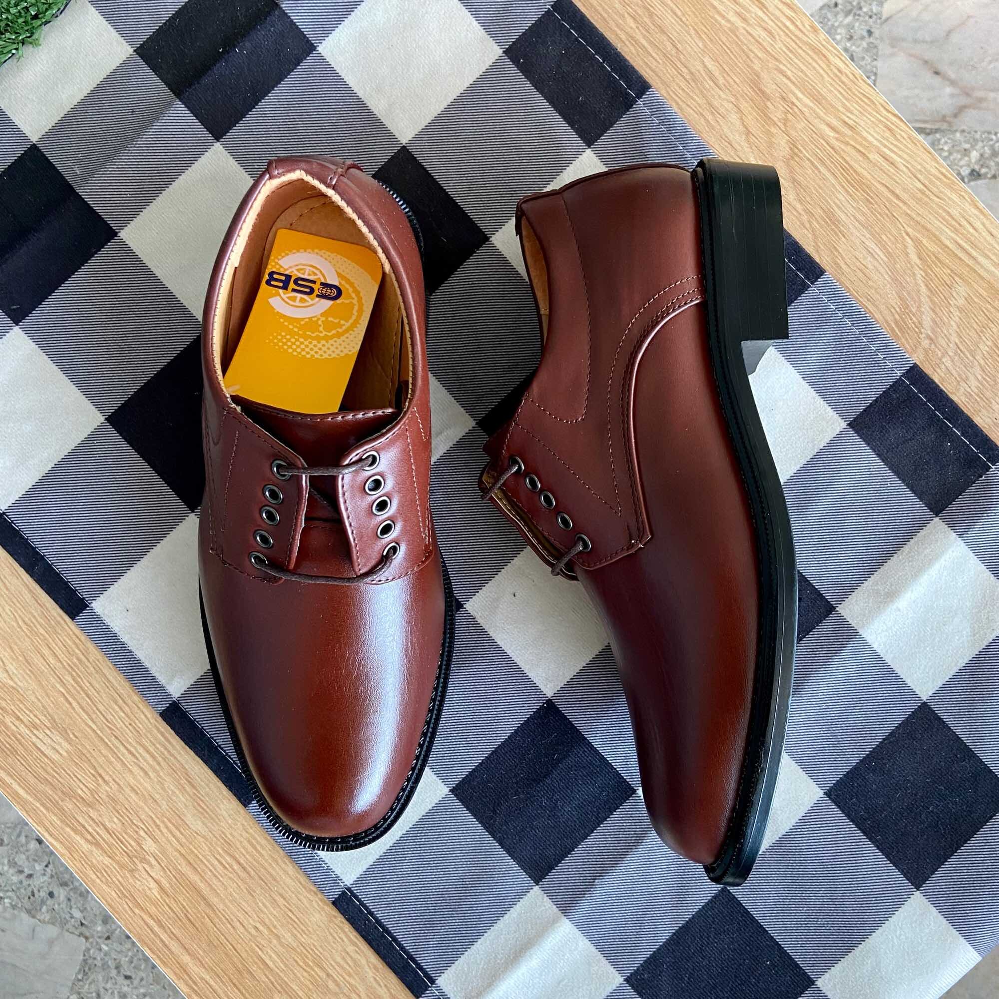 CSB รองเท้าคัทชู ผู้ชาย ผูกเชือก ลูกเสือ พ่อเสือ รุ่น CM604 - CHINO’S ...