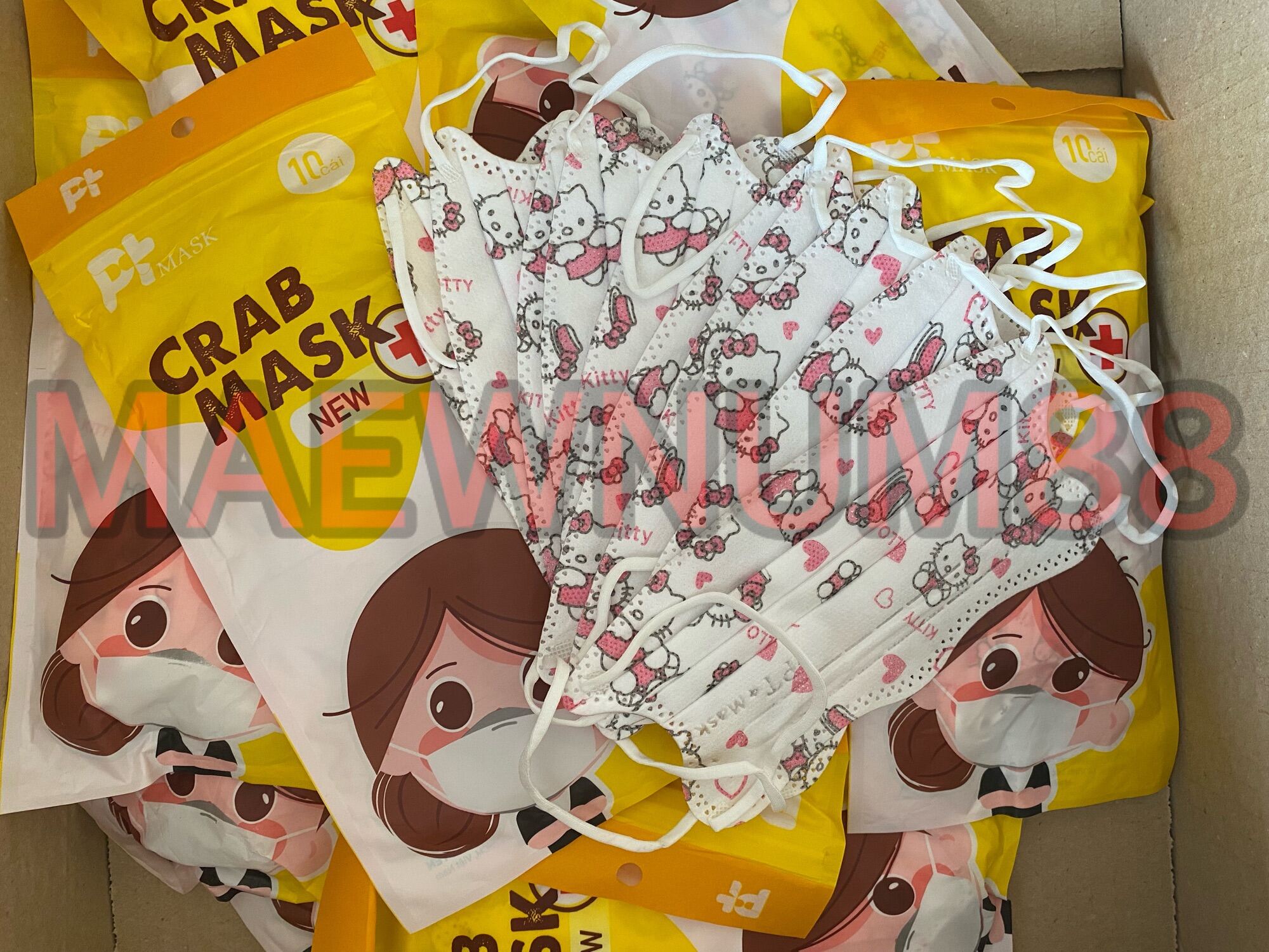 ⭐️ พร้อมส่ง ⭐️ pt mask แมสผีเสื้อ แมสก้ามปู เด็ก 4-12 ปี งานเวียดนาม ...