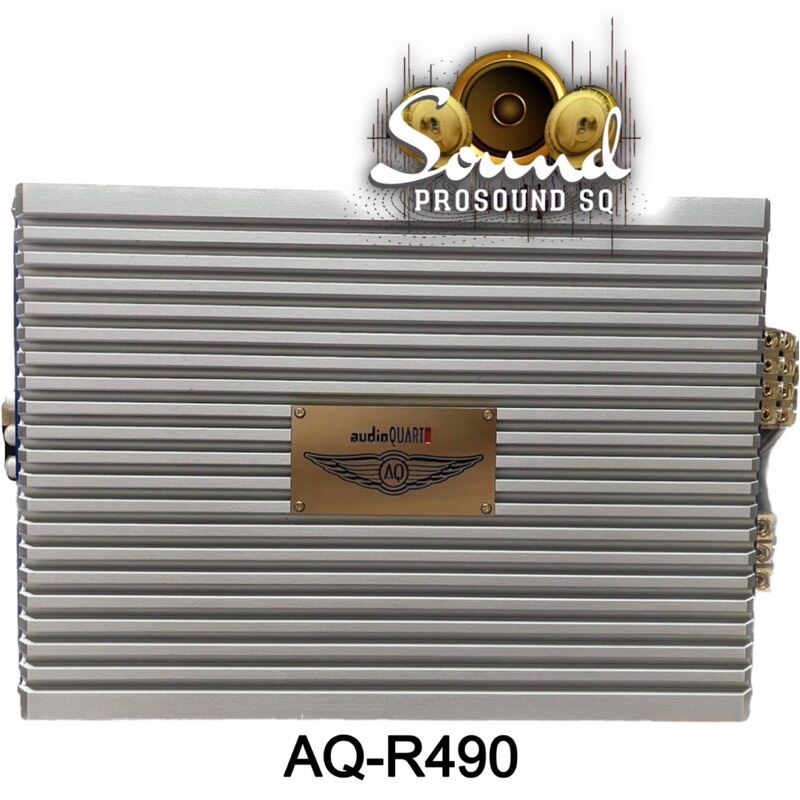 AUDIO QUART รุ่น AQ-R490 เพาเวอร์แอมป์ Class AB 4Ch 1600Watts. (Silver) - PRO SOUND SQ - ThaiPick