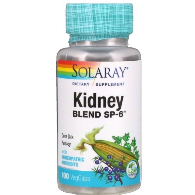 [พร้อมส่ง] Solaray, Kidney Blend SP-6, 100 VegCaps บำรุงไต ...
