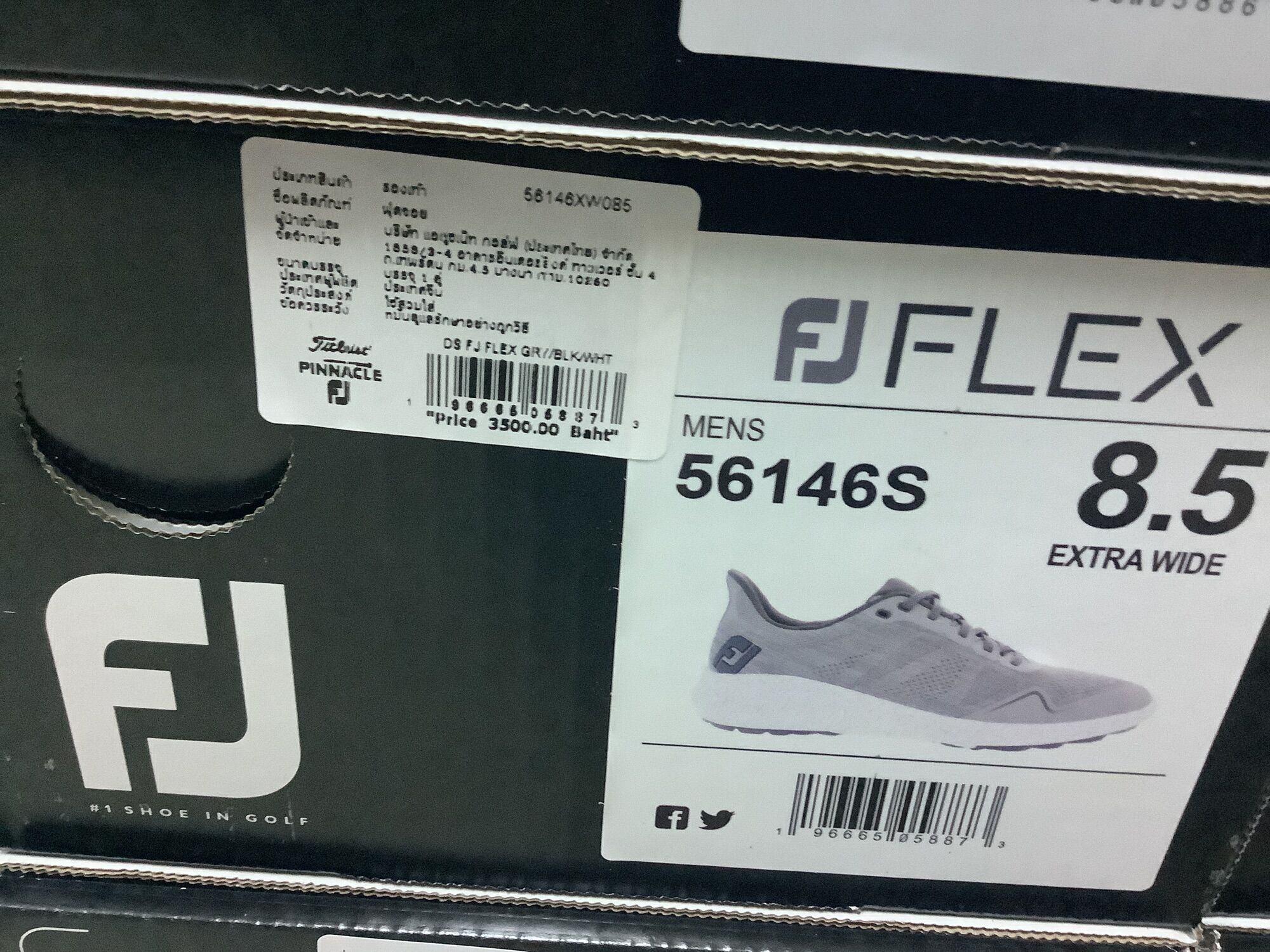 รองเท้ากอล์ฟ FOOTJOY FLEX GOLF SHOES HEATHER GREYCHARCOAL 56146 Extra ...