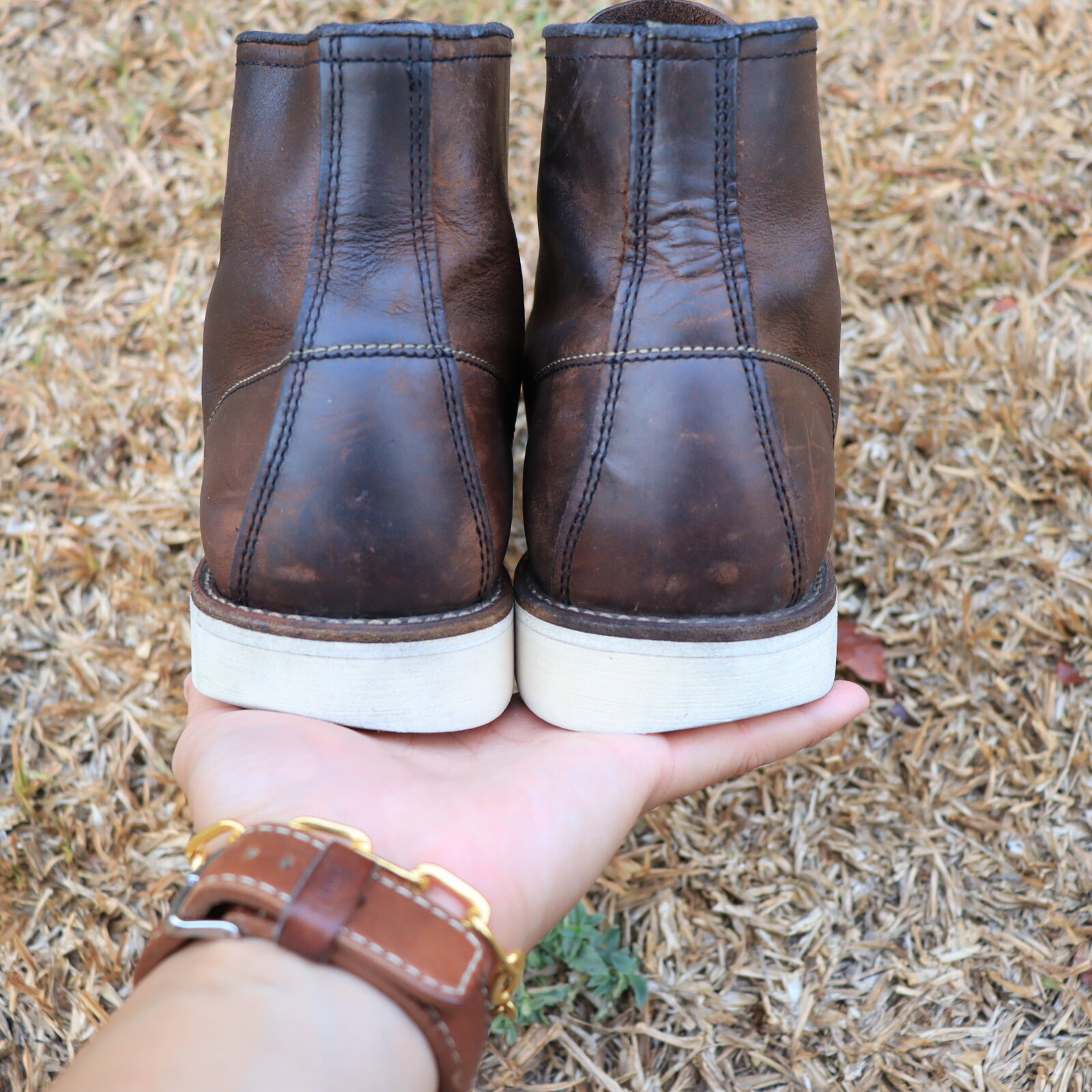 ส่งฟรี Hawkins Moc Toe Boots Beeswax Shoes 9Us 27cm 42.5eu Pre-owned ...