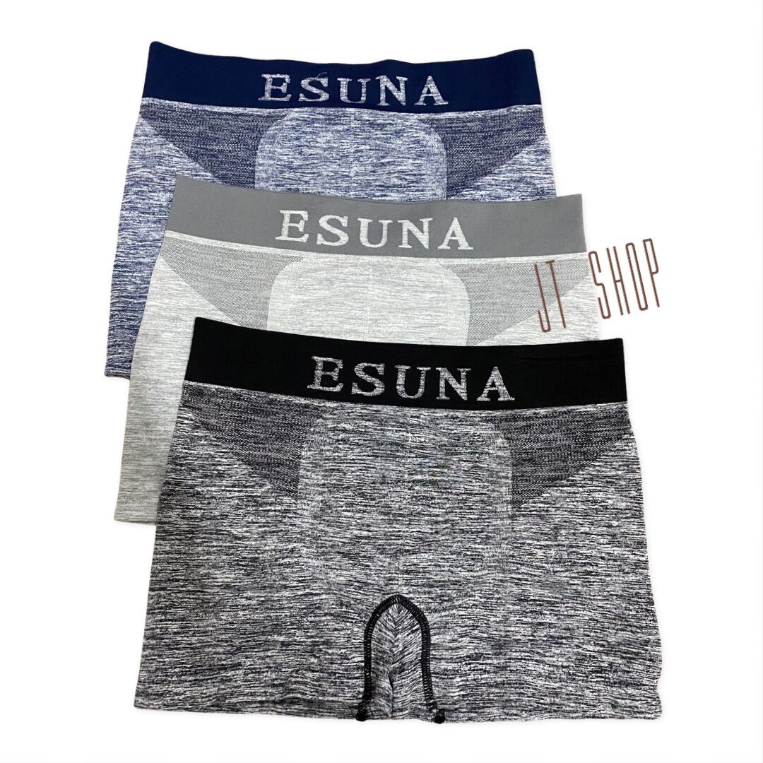 Esuna กางเกงใน Boxer ผ้าทอไร้ตะเข็บ กางเกงในชายฟรีไซส์ 28-46 นิ้ว ...