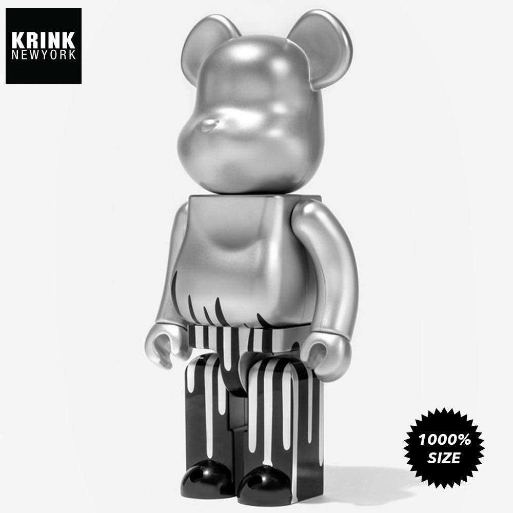 Bearbrick KRINK 1000 - NEW YORK CITY - iconic Silver Drip(แท้) - พีทอย ...