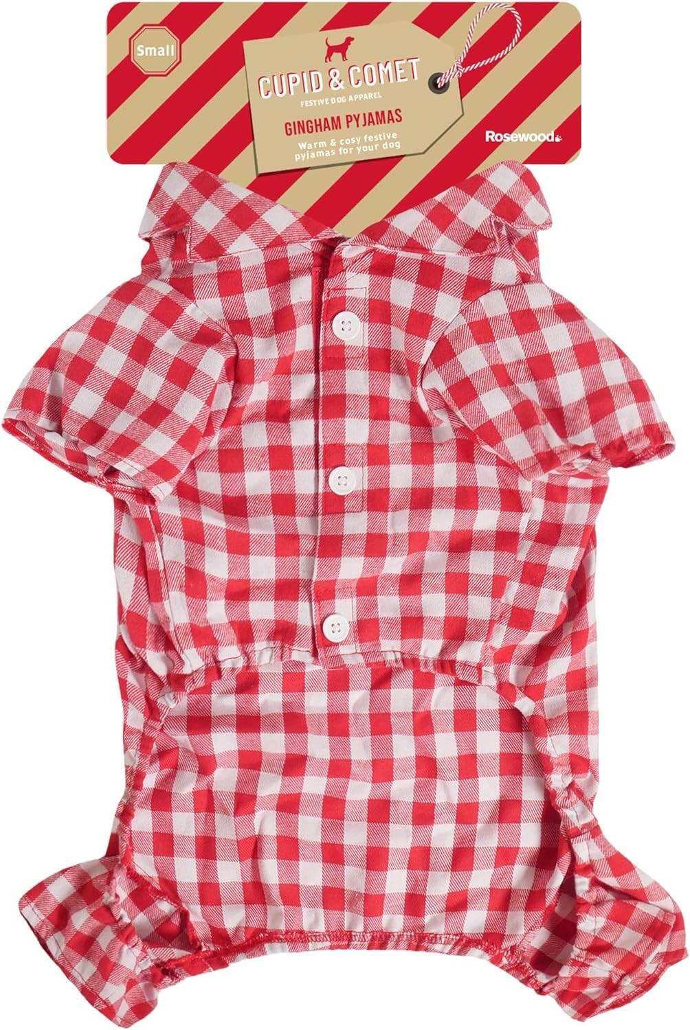 Rosewood Red Gingham Pyjamas for Pets - เนลลี่ กรุ๊ป - ThaiPick