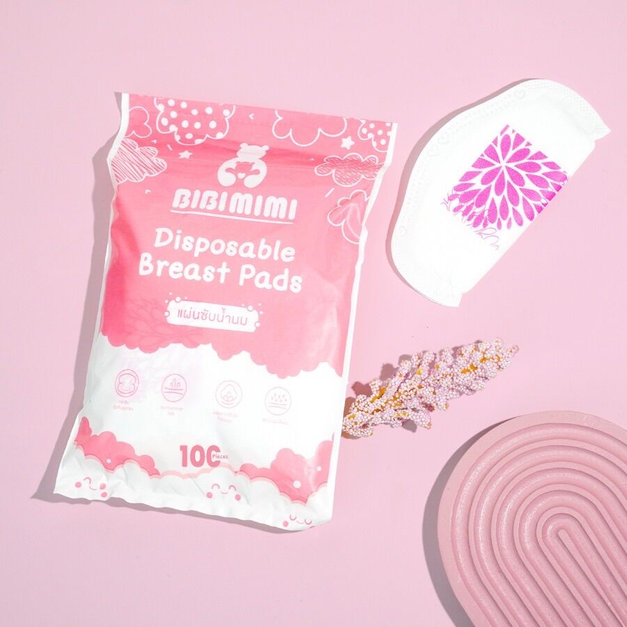 BIBI MIMI แผ่นซับน้ำนม Breast Pads แพค10ชิ้น 19บาท แบบใช้แล้วทิ้ง ซึม ...