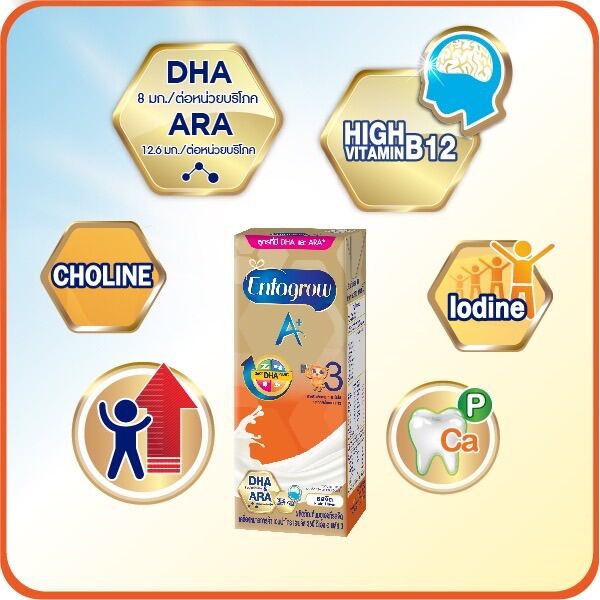 UHT Enfagrow 3A เอนฟาโกร ยูเอชที สูตร3 รสจืด 110ml. (48กล่อง) 1ลัง ...