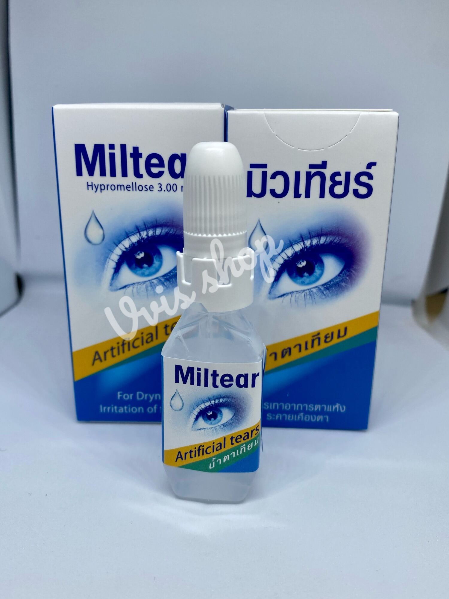 (*แพค 2 ขวด*) Miltear 10 ml น้ำตา เทียม มิวเทีย รุ่นขวด แพคคู่ exp 2023 ...