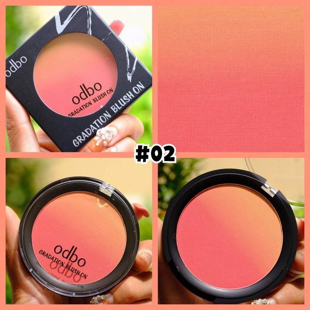ODBO GRADATION BLUSH ONบลัชออนไล่โทนสี ให้สีสวยเป็นธรรมชาติODBO ...