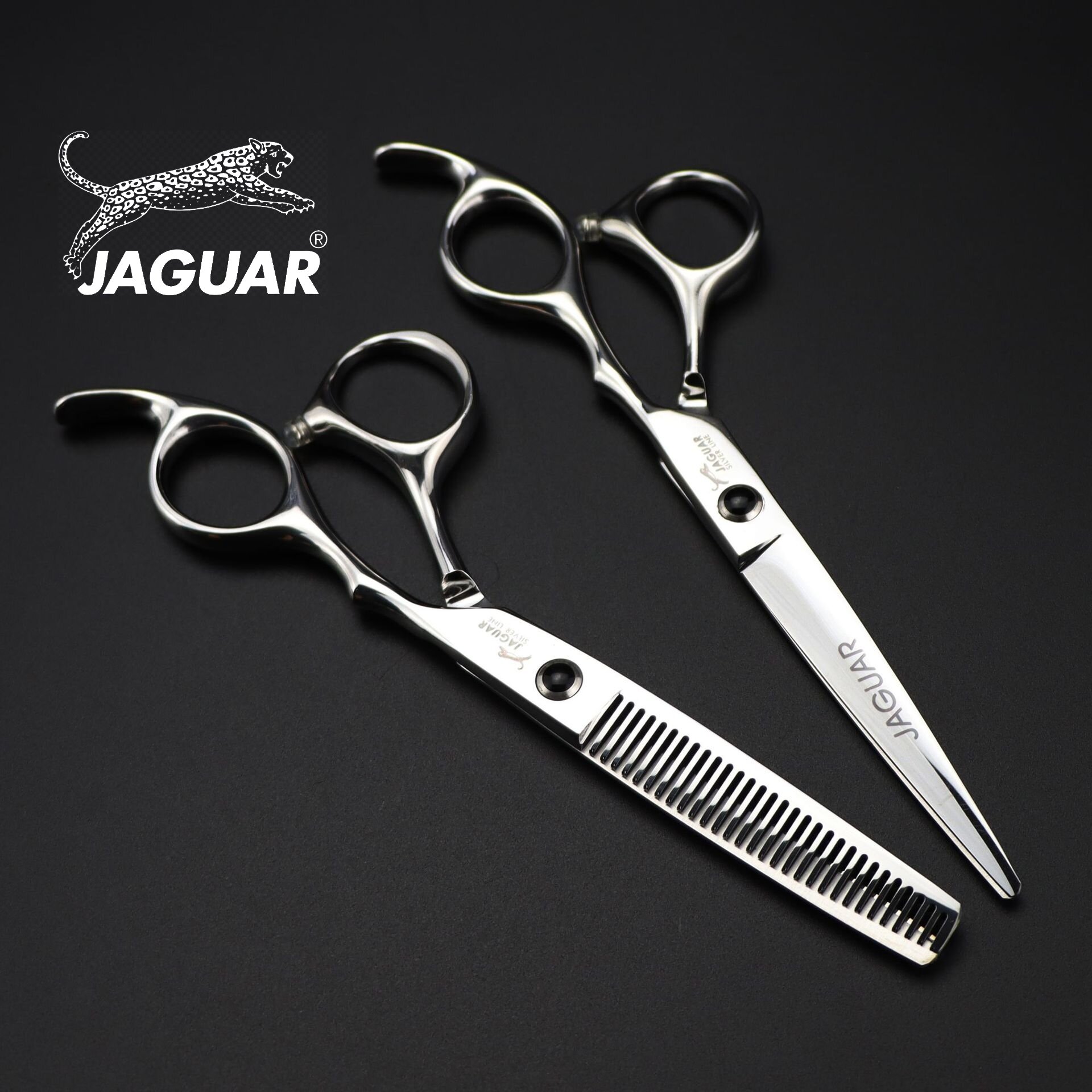 ถูก แท้ แถมกระเป๋า Jaguar 1คู่ กรรไกรตัดผมจากัวร์ ขนาด6 นิ้ว Oksky9
