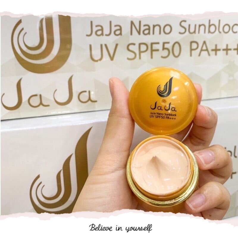 (1 ชิ้น x 5g) JaJa nano sunblock UV SPF50 PA+++ Ja Ja จ๊ะจ๋า นาโน ซันบล็อก กันแดดจ๊ะจ๋า หน้า ...