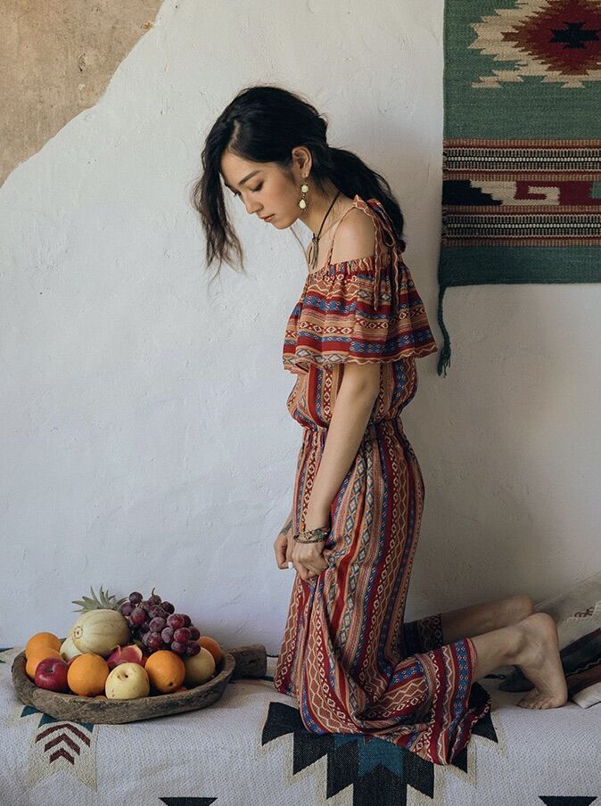 Migu - Bohemian Jumpsuit จั้มสูทขายาว เปิดไหล่ มีกระเป๋าข้าง - Migum.i ...