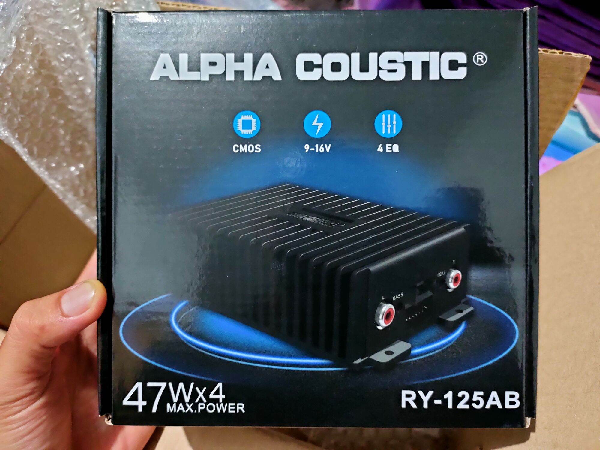 ส่งด่วน ALPHA COUSTIC RY-125AB เพาเวอร์แอมป์จอแอนดรอยด์ Class AB ปลั๊ก ...