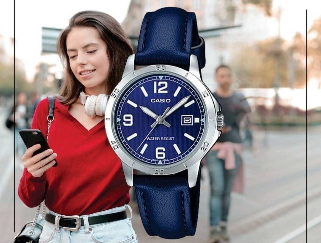 CASIO LTP-V004L คาสิโอ นาฬิกาหญิง สายหนัง กันน้ำ ของแท้รับประกันศูนย์ - มีของดี ไทม์สแควร์ ...