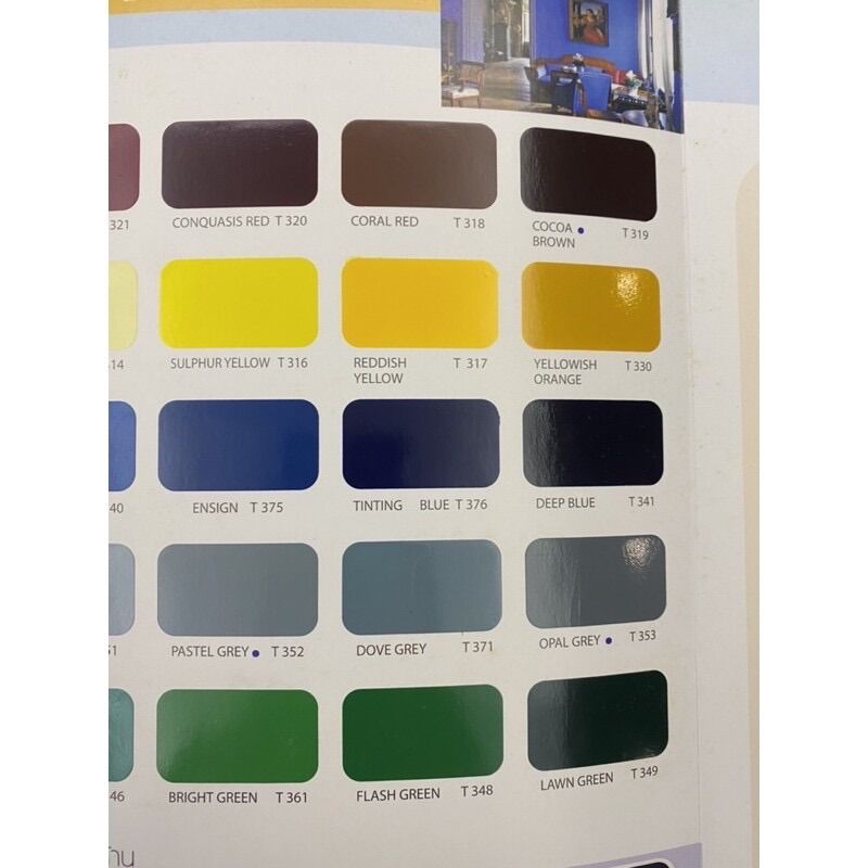 สีน้ำมันเท็มโก้ สีเคลือบน้ำมัน สีน้ำมัน เท็มโก้ เทมโก้ TEMCO ขนาด1/4 ...