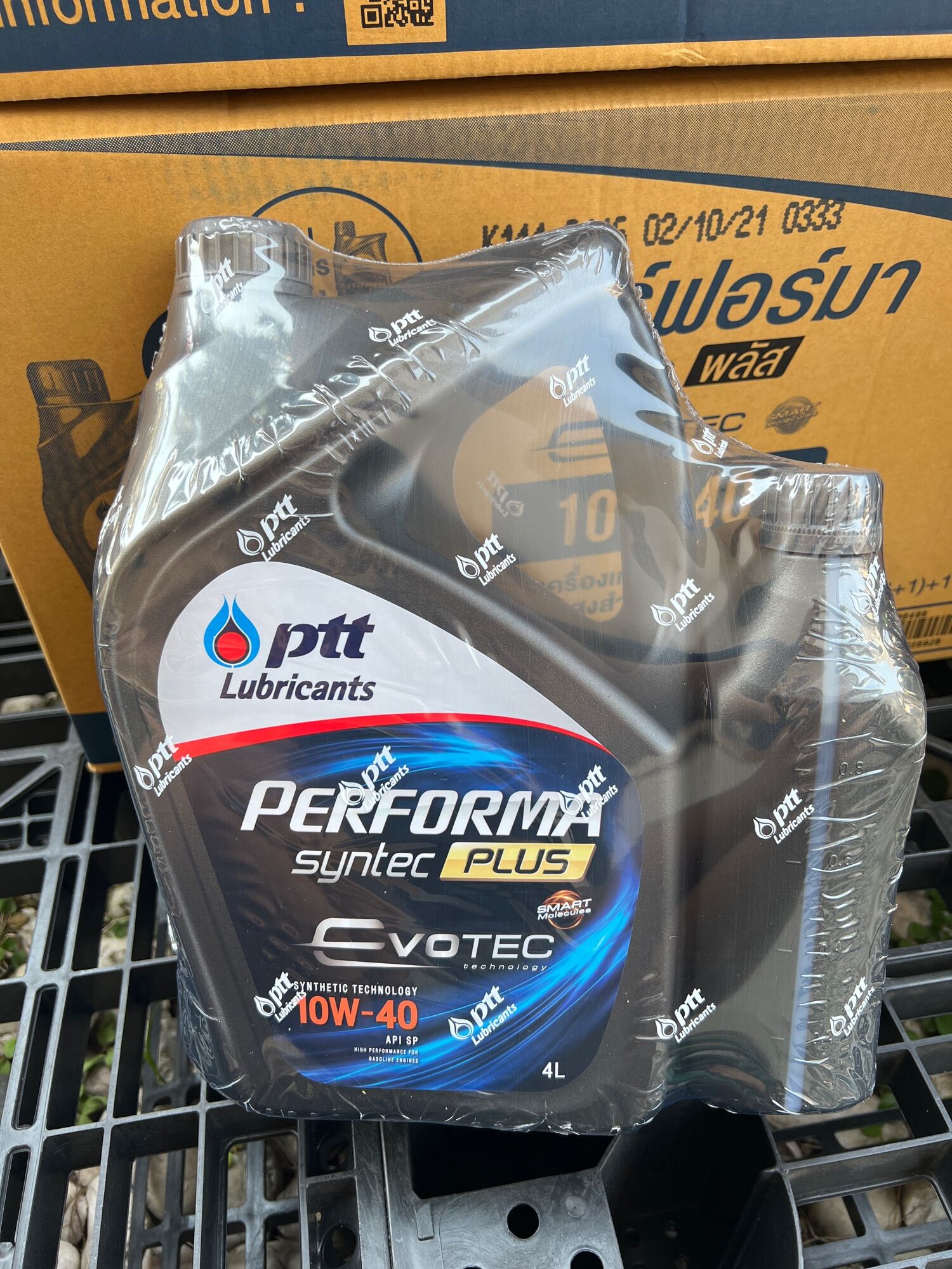 Ptt Performa semi-synthetic 10w-40 เบนซิน ขนาด 4 ลิตรแถม 1 ลิตร ...