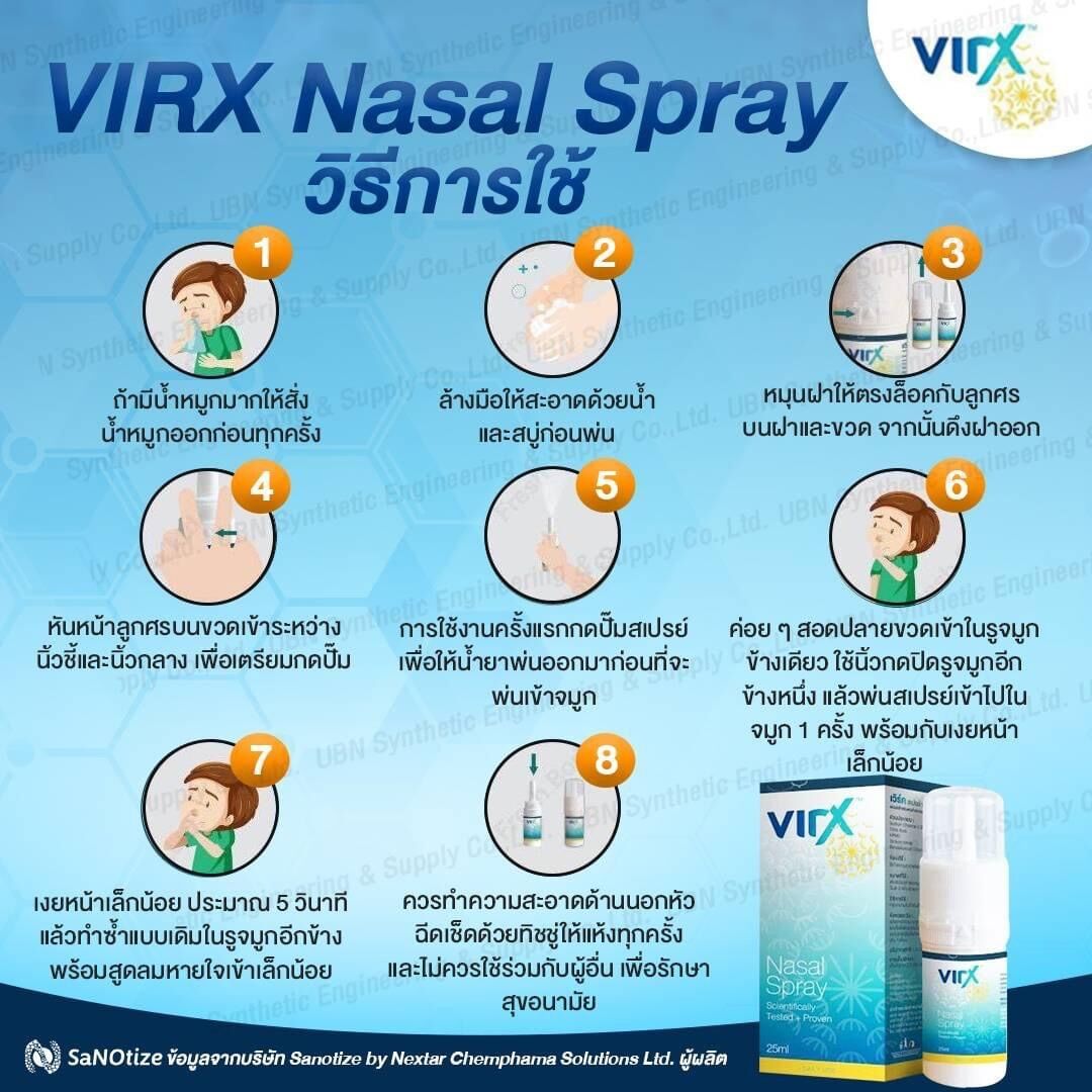 VirX Nasal Spray หมดอายุ 062023 จัดส่งฟรี - D.C.Shopping - ThaiPick