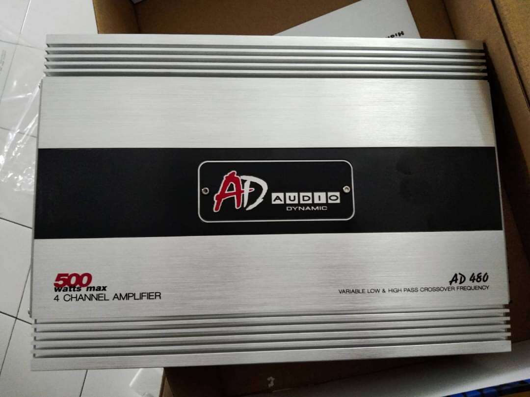 AD audio amp (500W.)64wX4ch./Bridgged able 160w+160w class A+B TRI mode ...